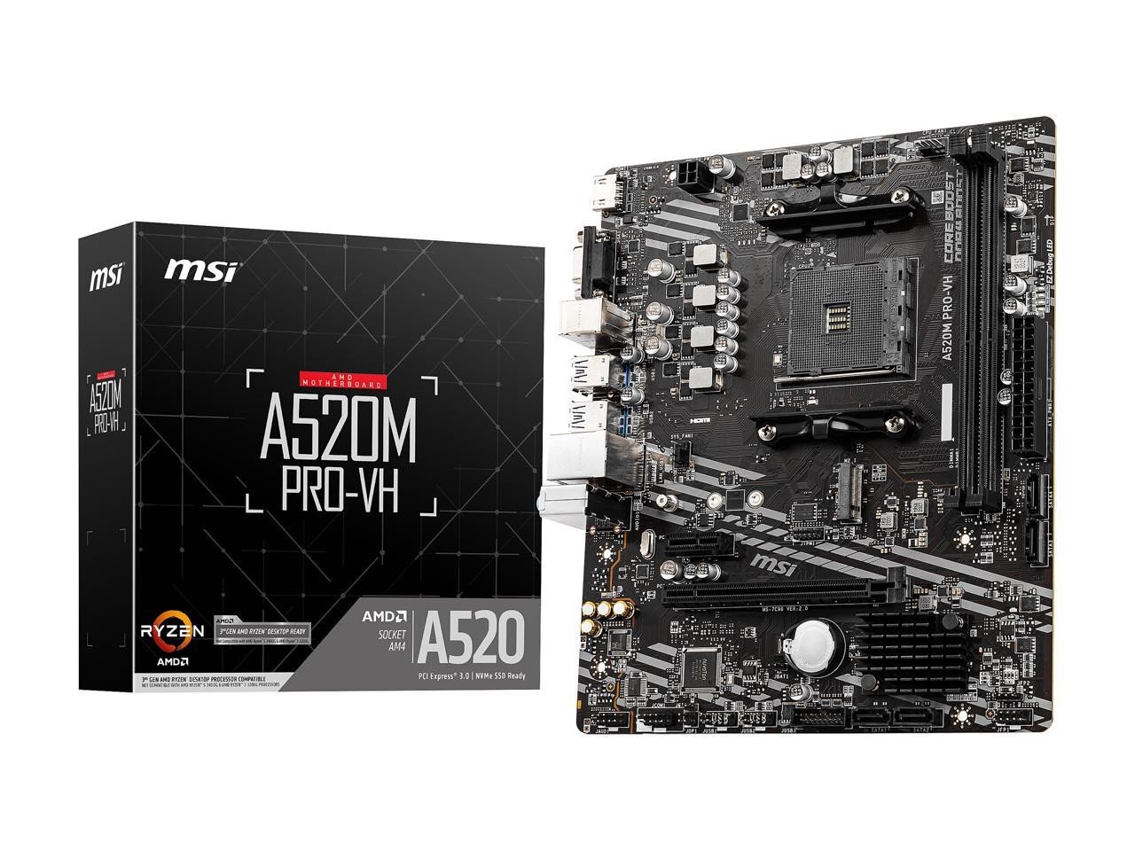 Order MSI A520M PRO-VH Motherboard Worldwide - Tejar.com