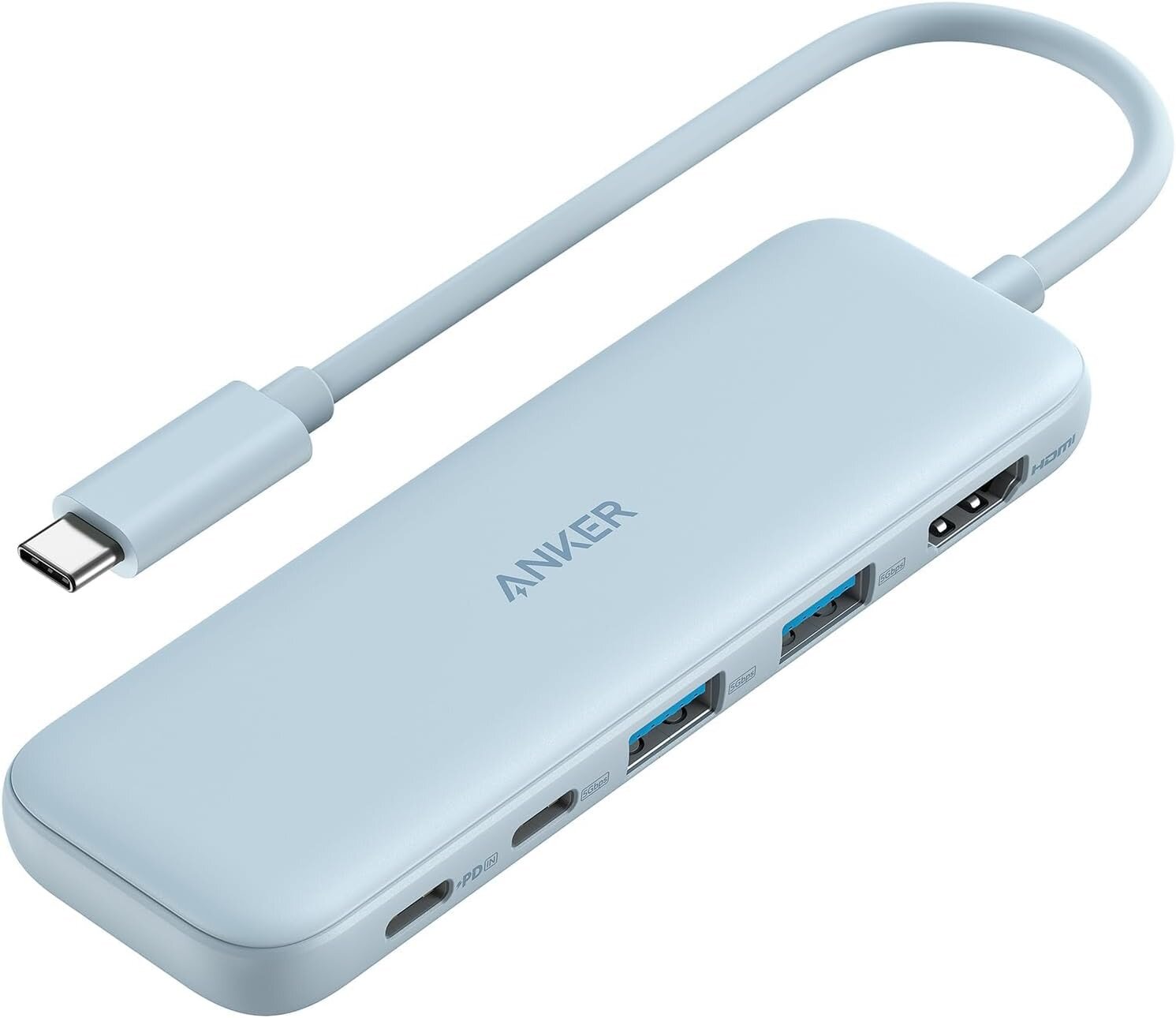 Order Anker 332 USB-C Hub (5-in-1) - Blue Worldwide - Tejar.com