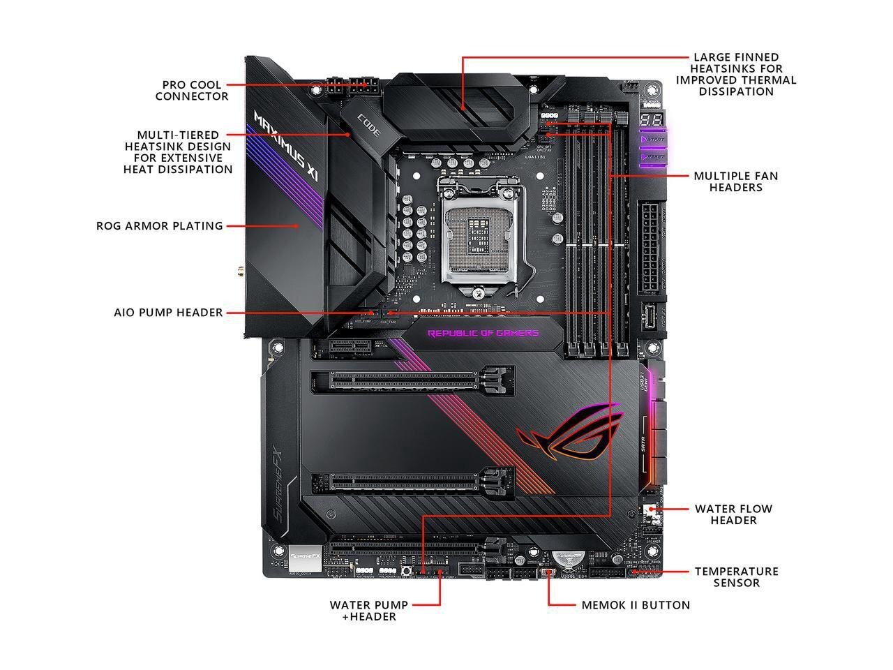 Buy ASUS ROG Maximus XI Code Gaming Motherboard online Worldwide ...