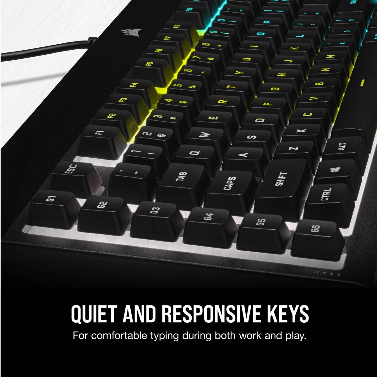 Order Corsair K55 RGB PRO Gaming Keyboard Worldwide - Tejar.com