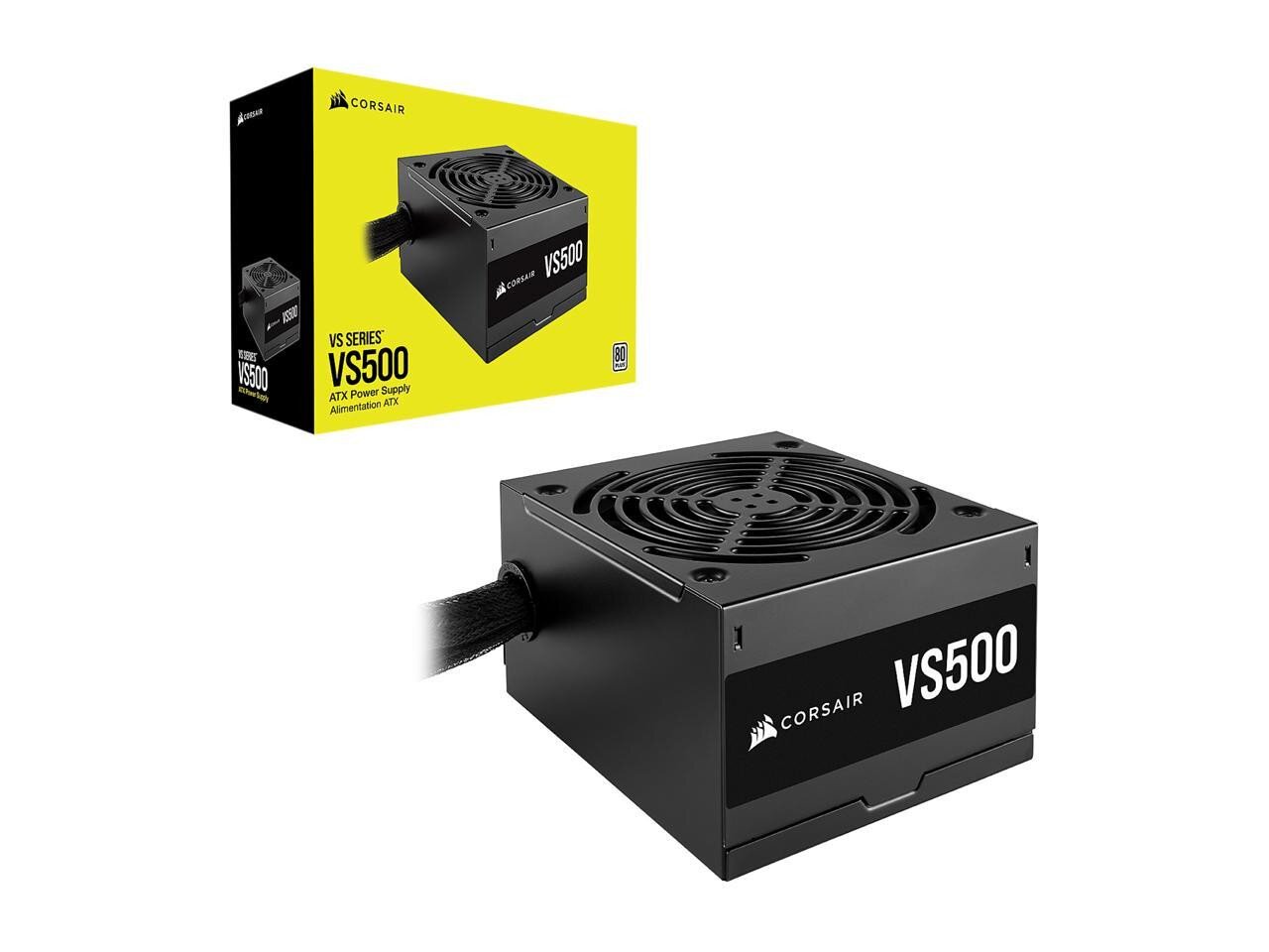 Order Corsair VS Series VS500 500 Watt 80 Plus Certified Non-Modular ...