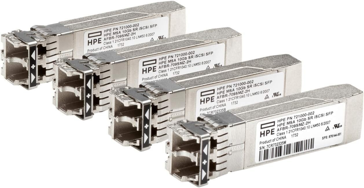 Order HPE MSA 10Gb Short Range iSCSI SFP+ 4‑Pack Transceiver Worldwide ...