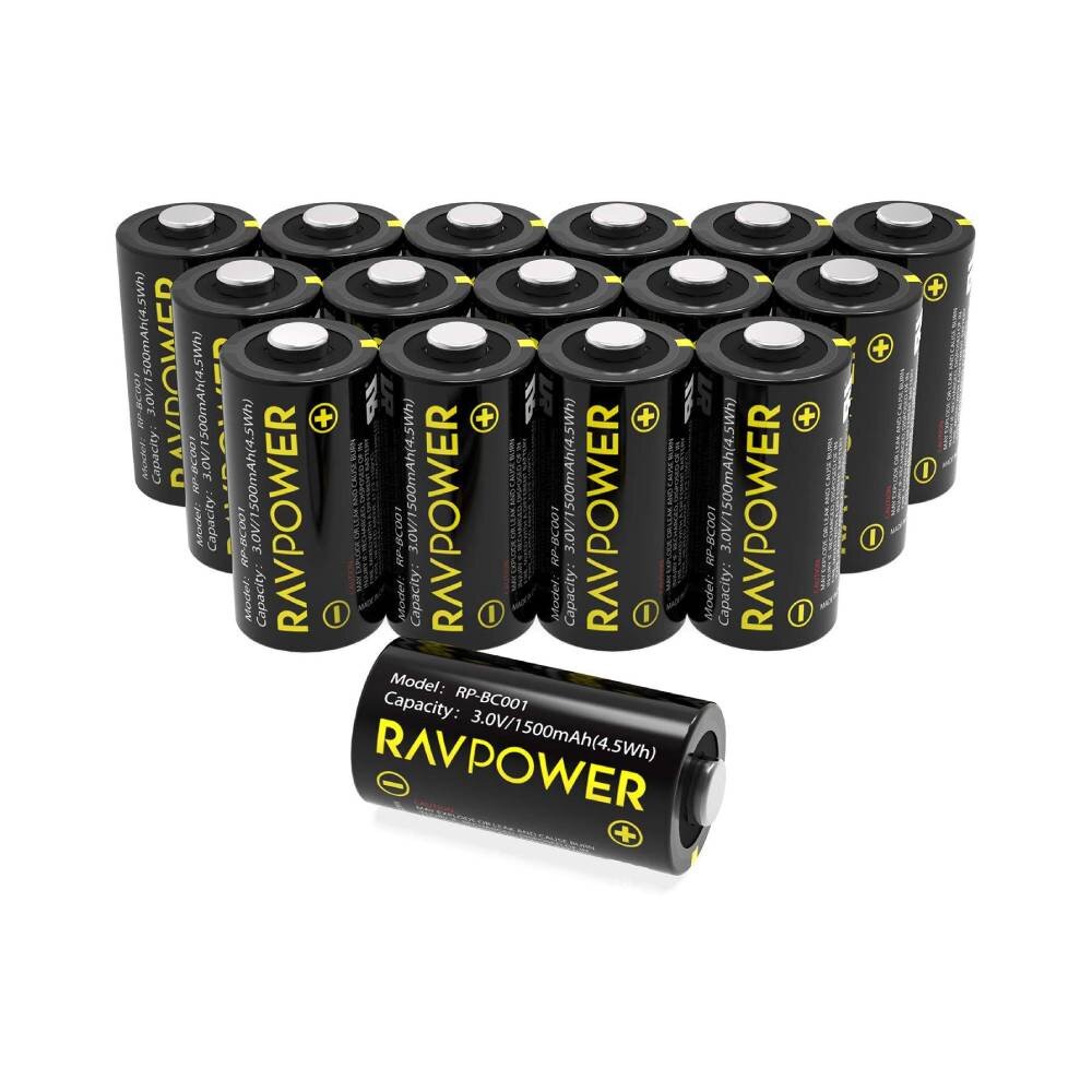 Order RAVPower CR123A 3V Lithium Battery - RP-BC001 - Black Worldwide ...