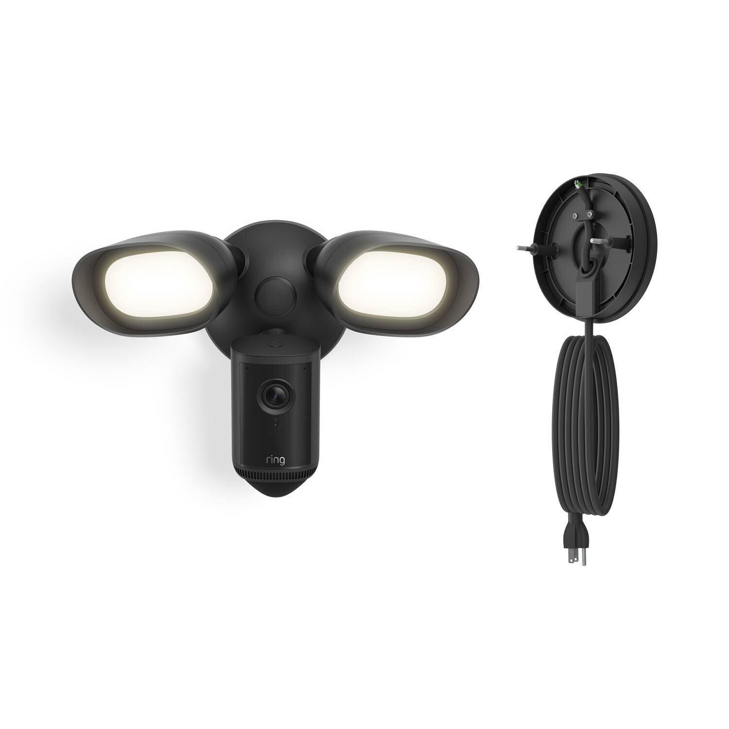 Order Ring Floodlight Cam Pro Plug-In 2nd Gen Retinal 4K Smart Security ...