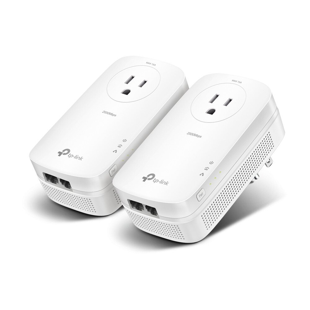 Order TP-Link AV2000 2-Port Gigabit Passthrough Powerline Starter Kit ...