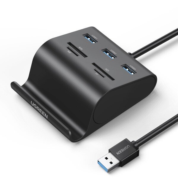 Buy Ugreen 3 Ports USB 3.0 Splitter 4 Card Slots online Worldwide ...