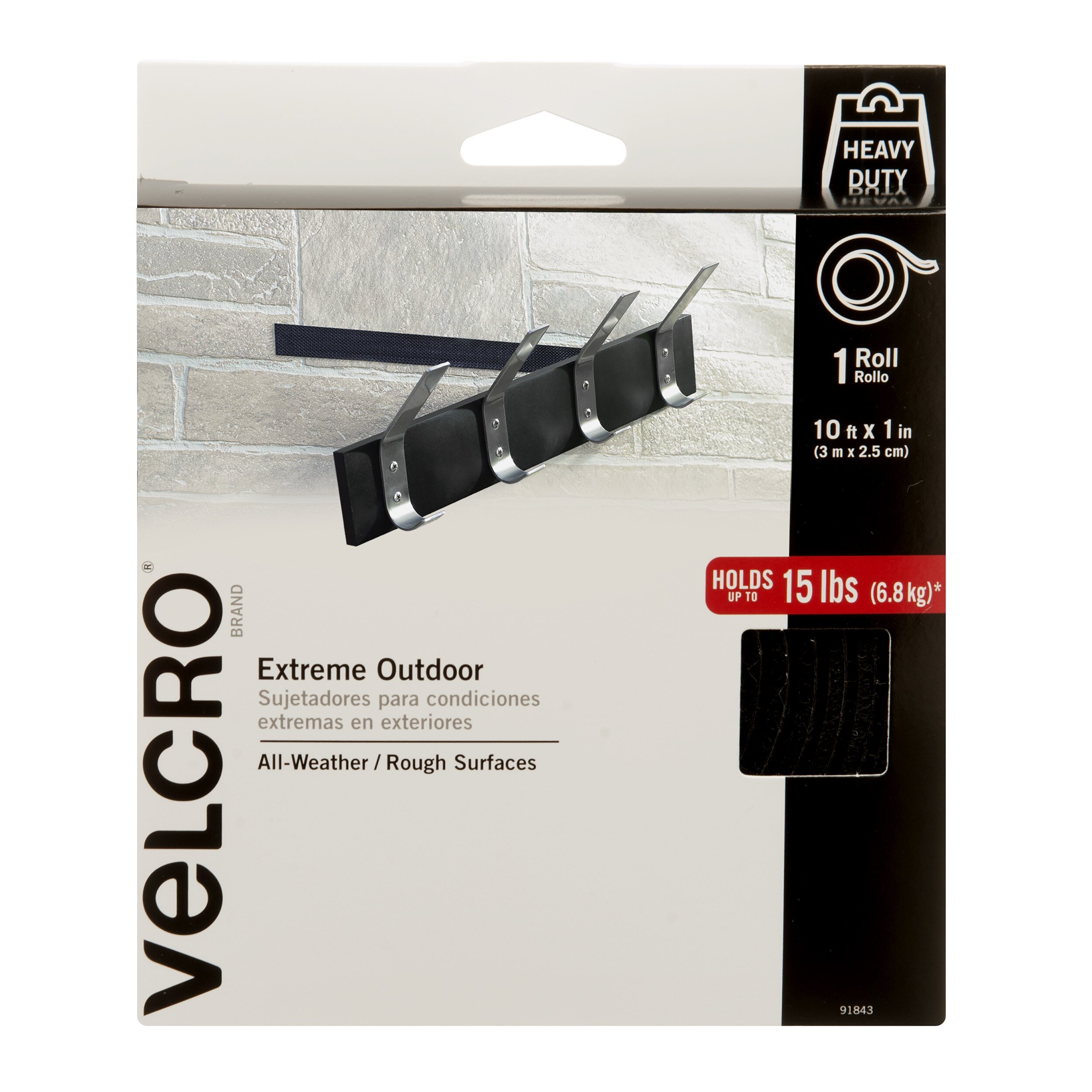 Order VELCRO Brand Extreme Outdoor fastener - 10ft x 1in - Tape - Black ...