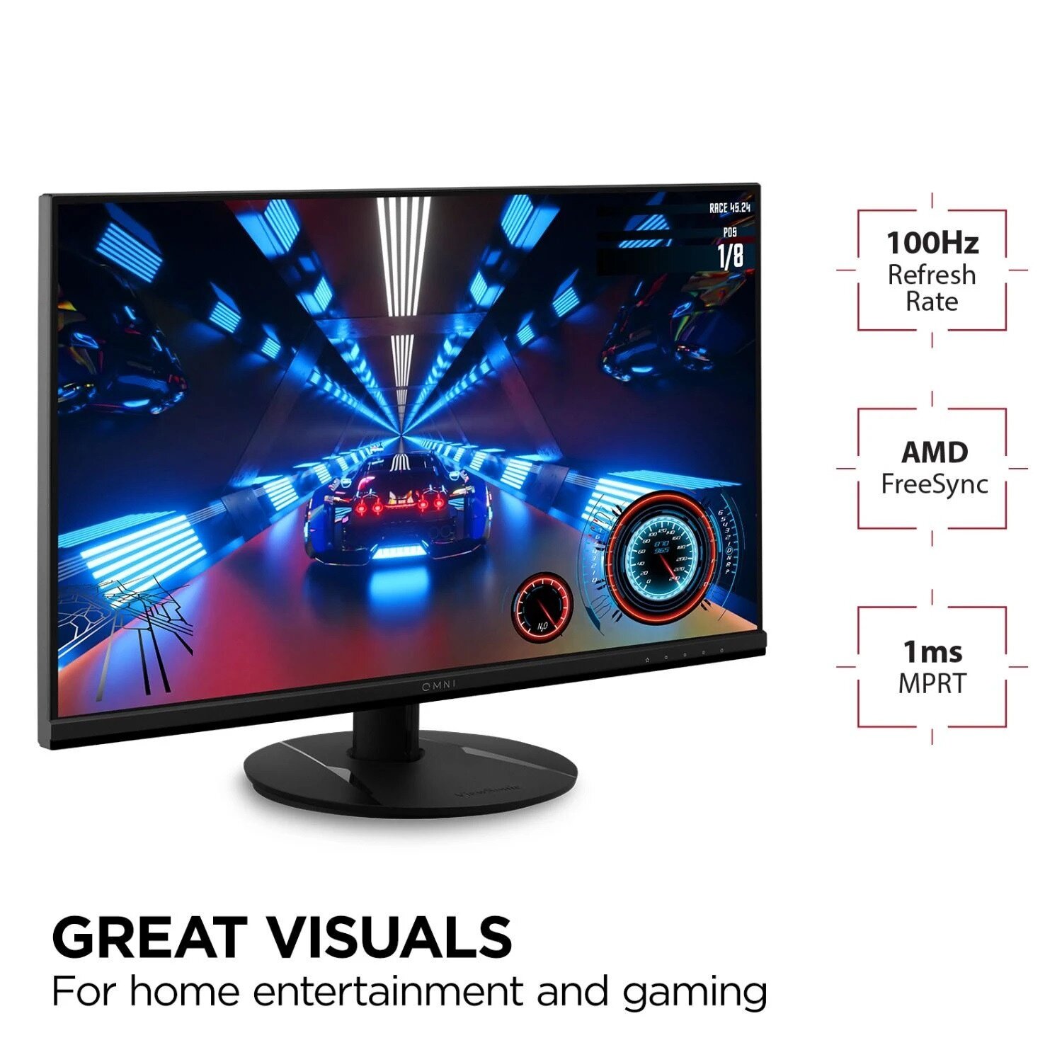 Buy ViewSonic VX2716 27" OMNI 1080p 1ms 100Hz IPS Gaming Monitor online ...